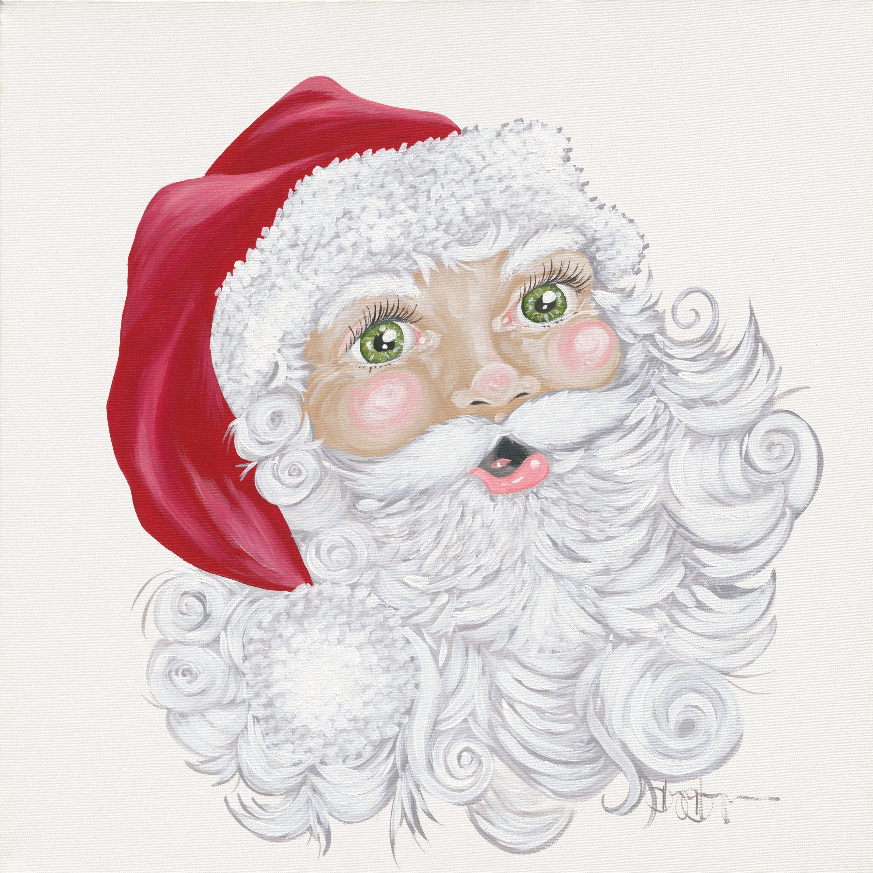 The Holiday Aisle® Green Eyed Elf by Hollihocks Art - Print | Wayfair