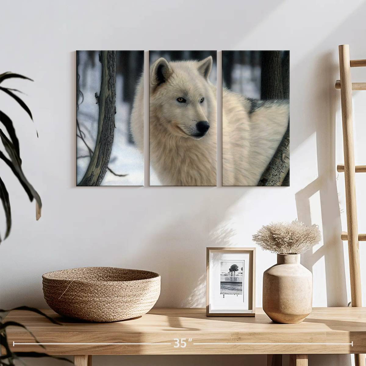 Ebern Designs Brampt Arctic Prince Arctic Wolf | Wayfair