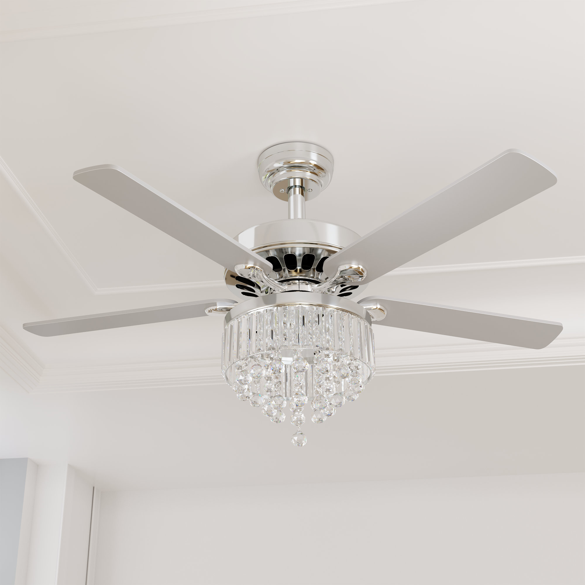 Wade Logan® 52" Atos 5 - Blade Ceiling Fan with Remote Control and ...