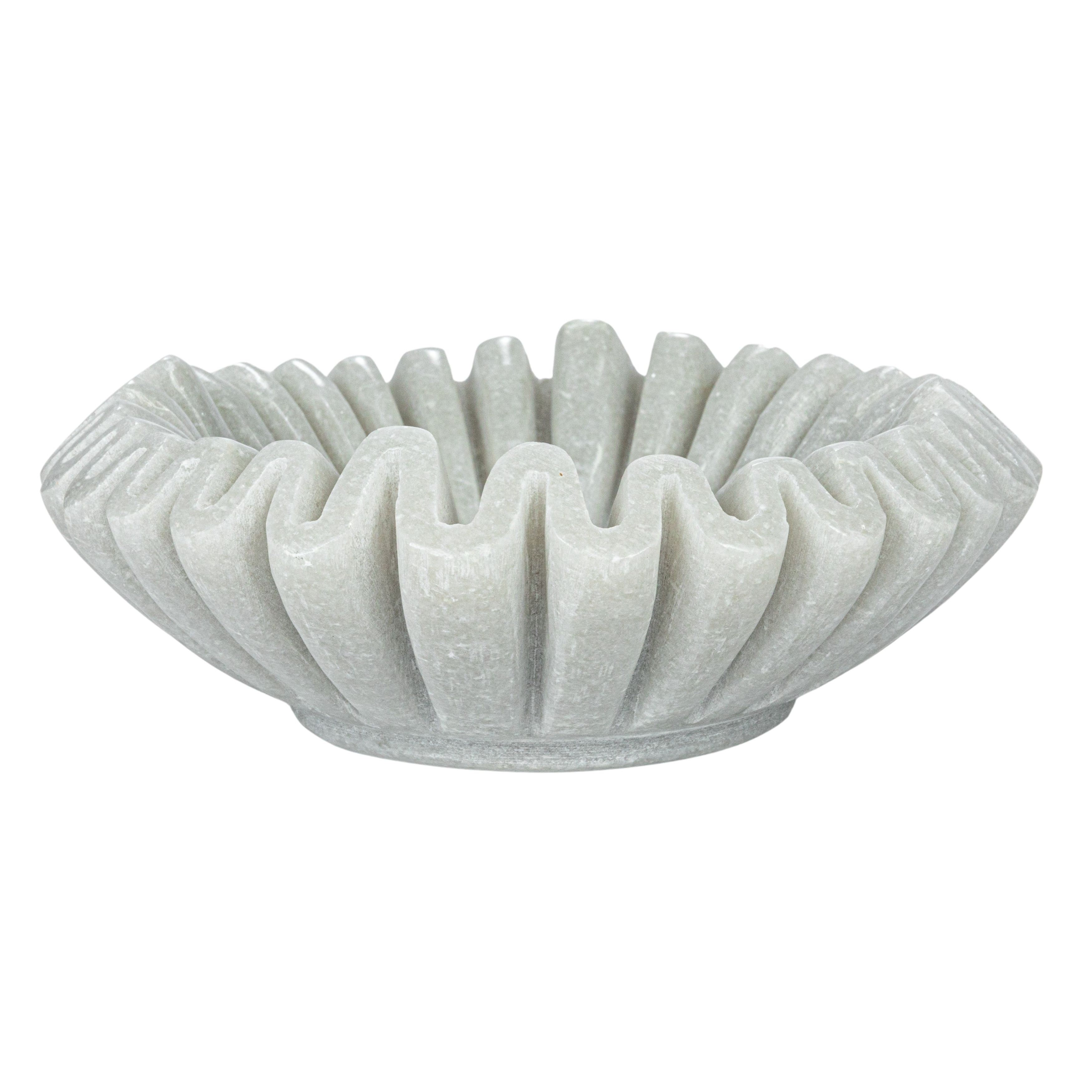 Birch Lane™ Round Marble Pleated Dish - Wayfair Canada