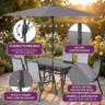 Red Barrel Studio® Chic 8-Piece Patio Dining Set w/ Center-Tilt ...