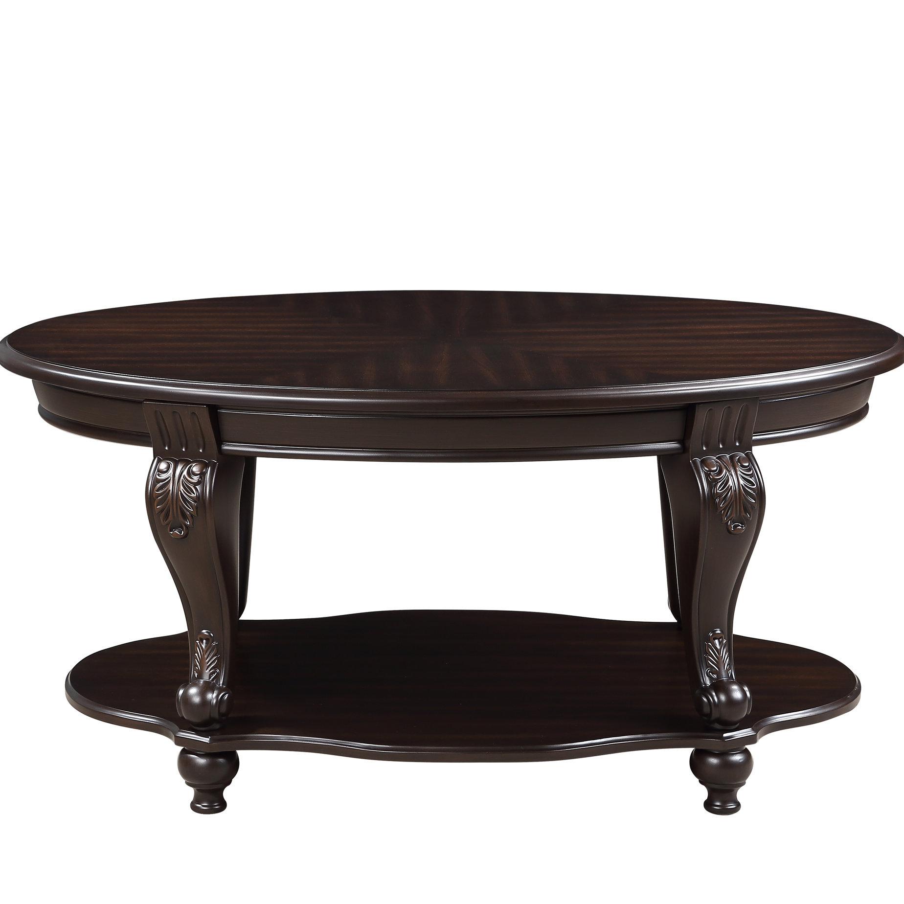 Latitude Run® Coffee Table For Living Area: , 3 With Oval & 2 End ...