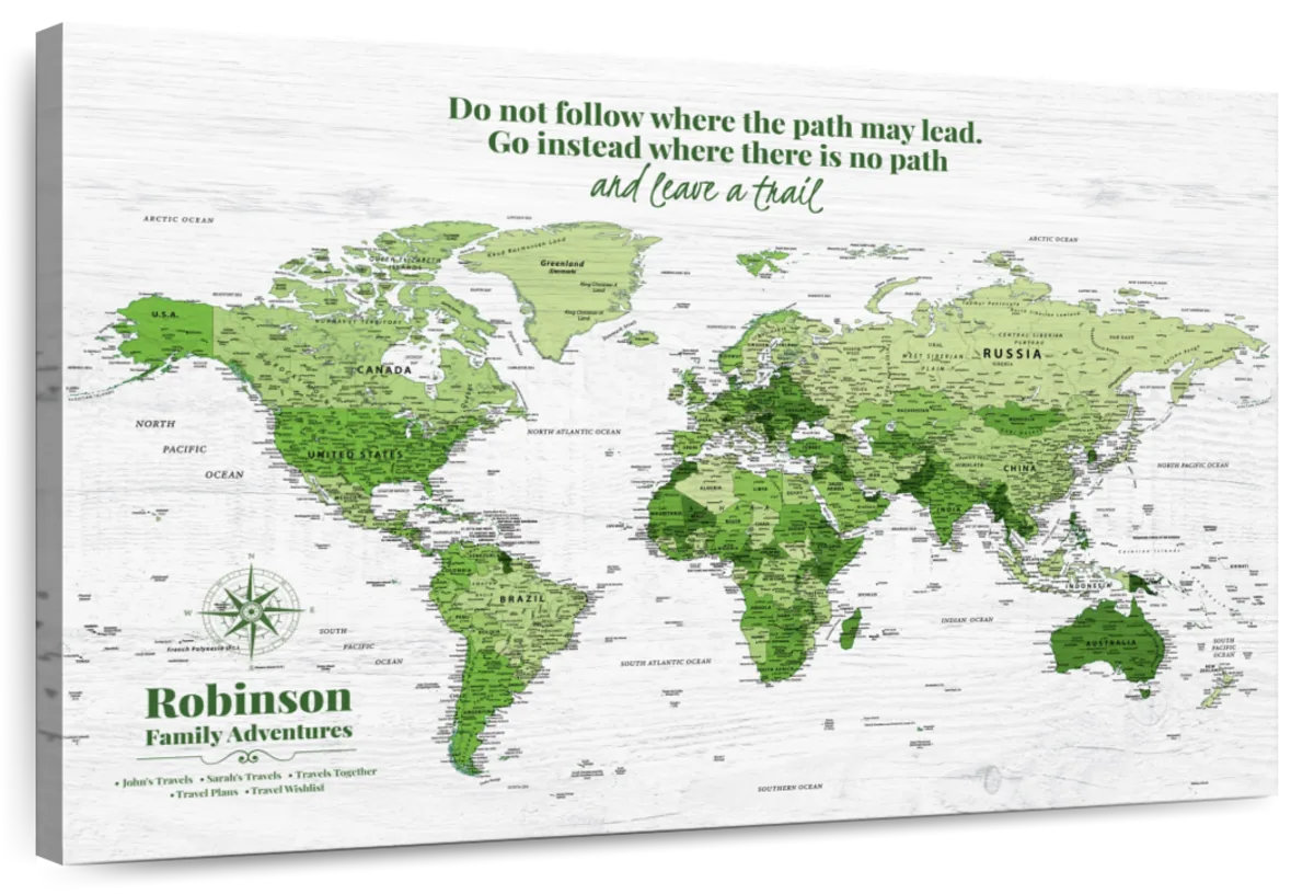 Breakwater Bay Personalized Leave A Trail IV Push Pin World Map | Wayfair