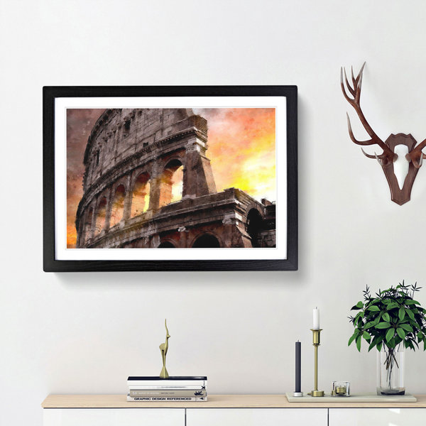 East Urban Home Colosseum Rome Italy - Picture Frame Graphic Art Print ...