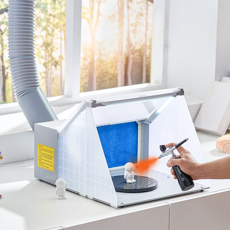 VEVOR Airbrush Spray Booth Portable Hobby Airbrush Paint Spray Booth ...