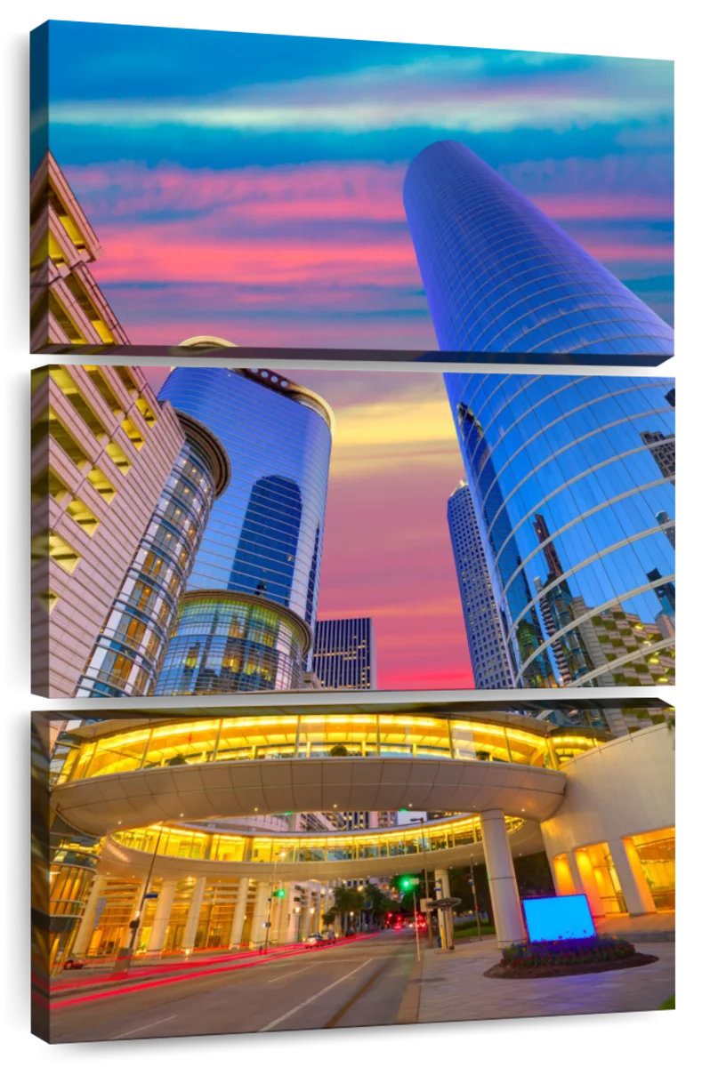 Ebern Designs Lilie Downtown Houston Skyscrapers | Wayfair