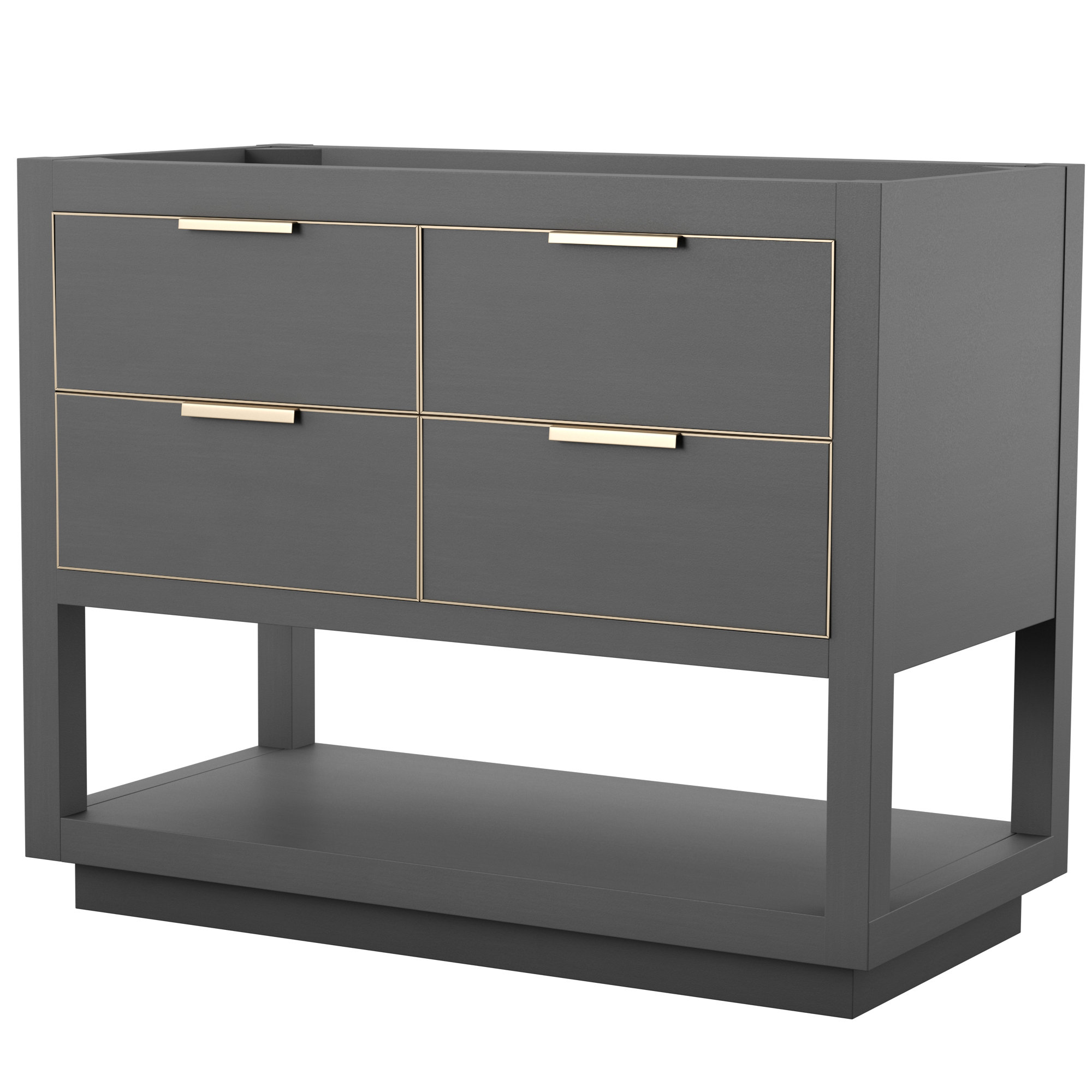 Wade Logan Allie 42" Single Bathroom Vanity Base Only & Reviews ...