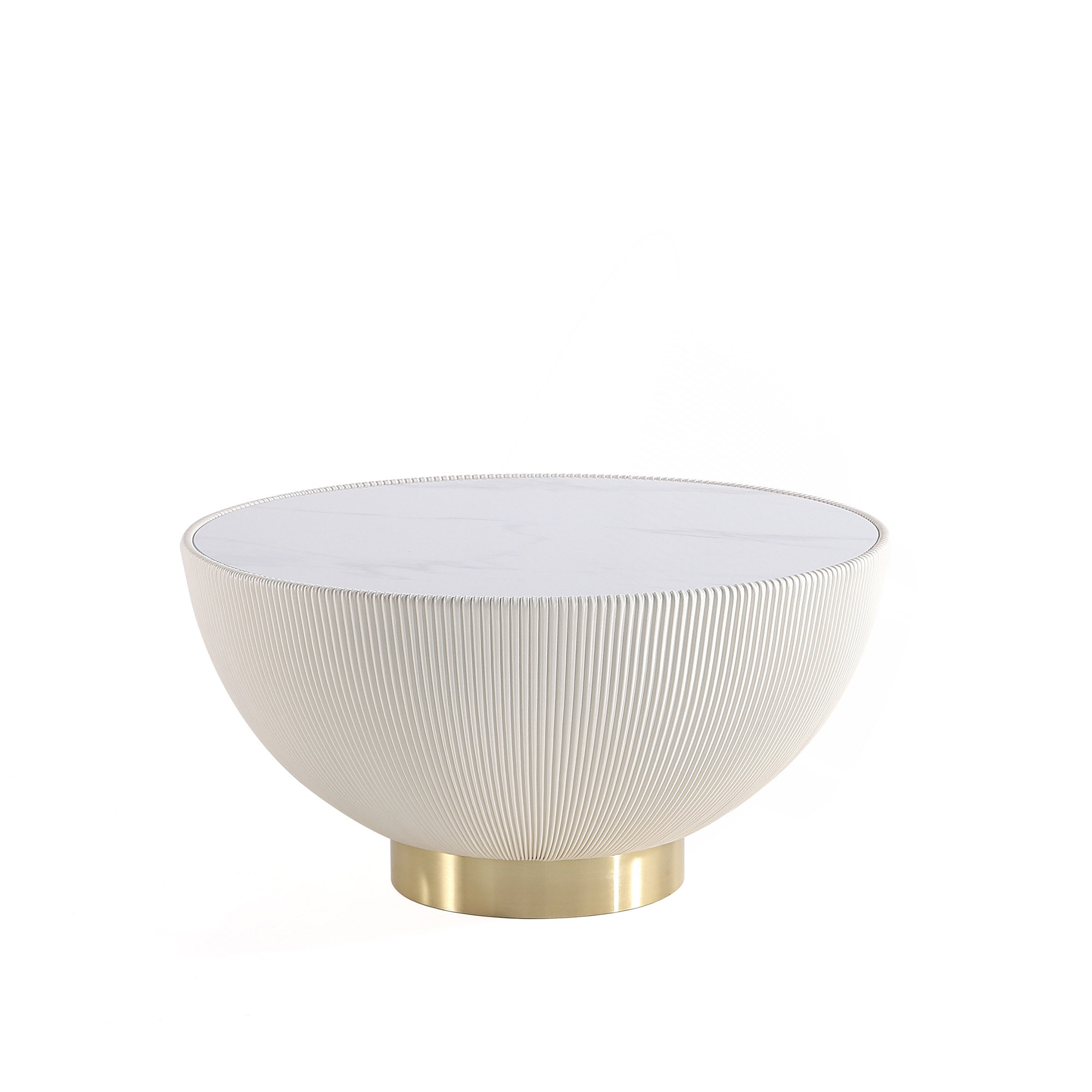 Latitude Run® Anderson Sintered Stone Top Upholstered Coffee Table ...