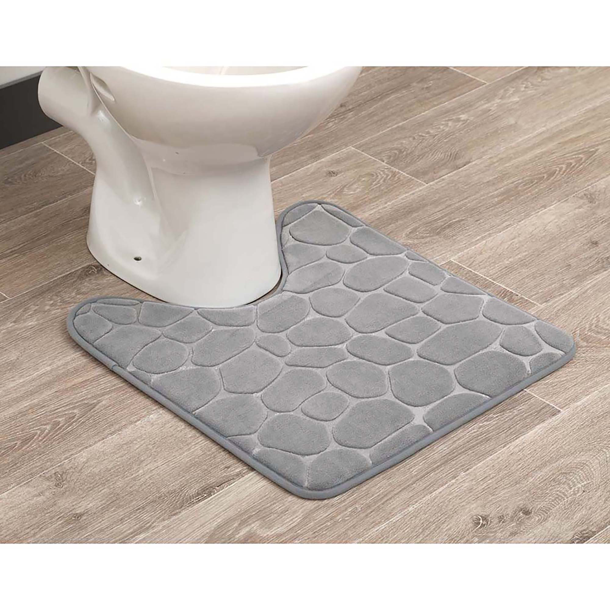 Evideco Pebbles 3D Contour Mat Microfiber Memory Foam 20' x 20" | Wayfair