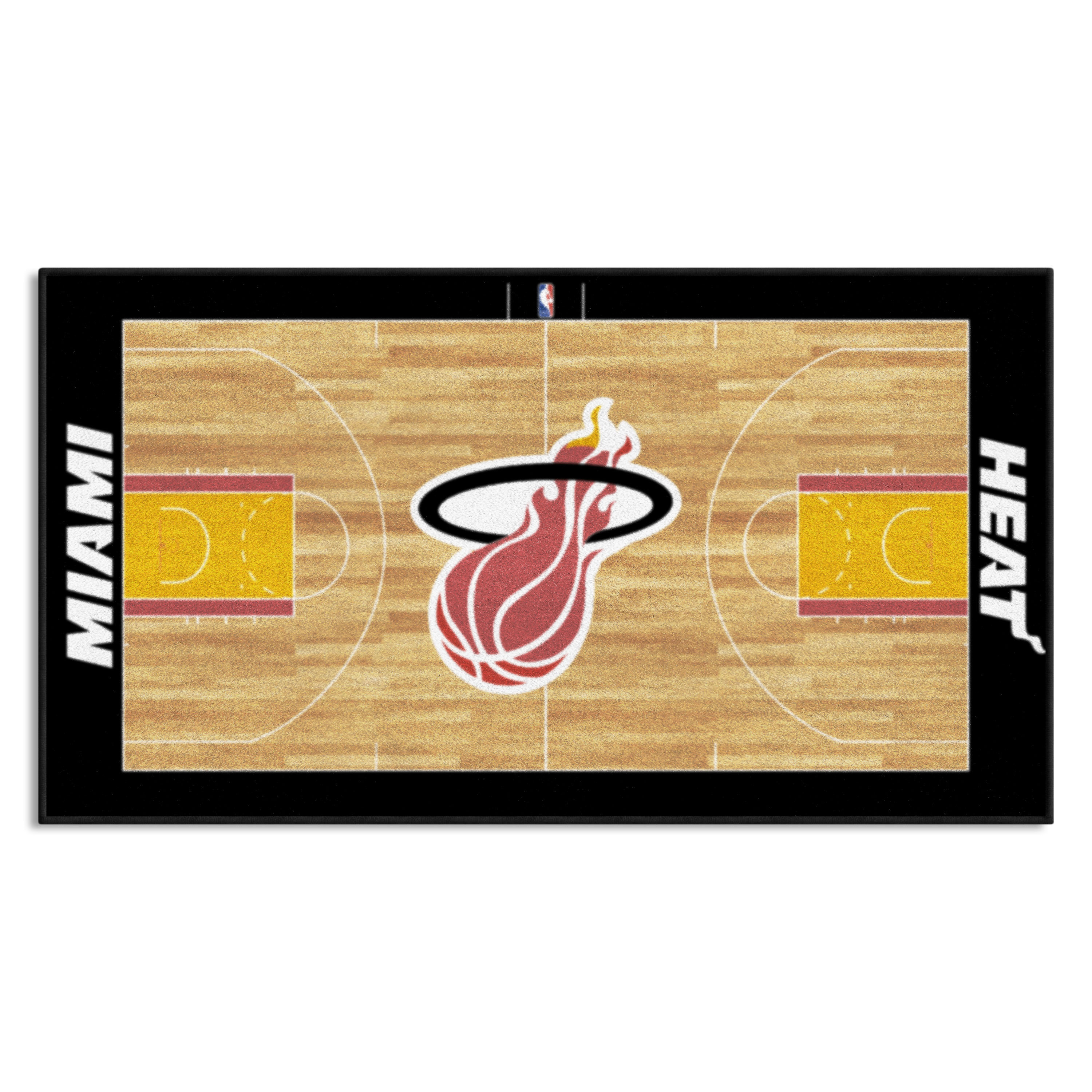 FANMATS Miami Heat_NBA Retro Miami Heat Court Runner Rug - 24In. X 44In ...