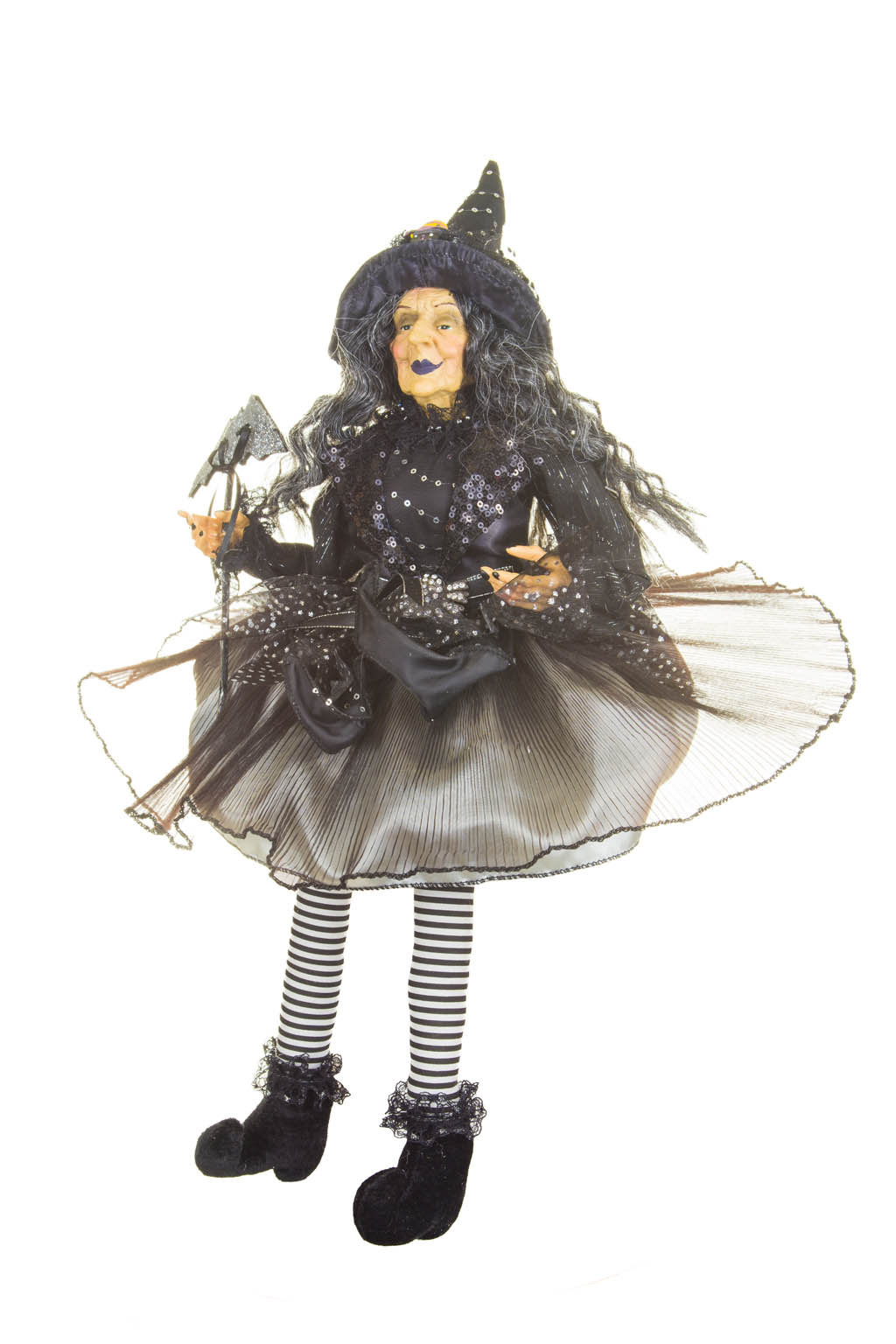The Holiday Aisle® Sitting Black Smiling Witch | Wayfair