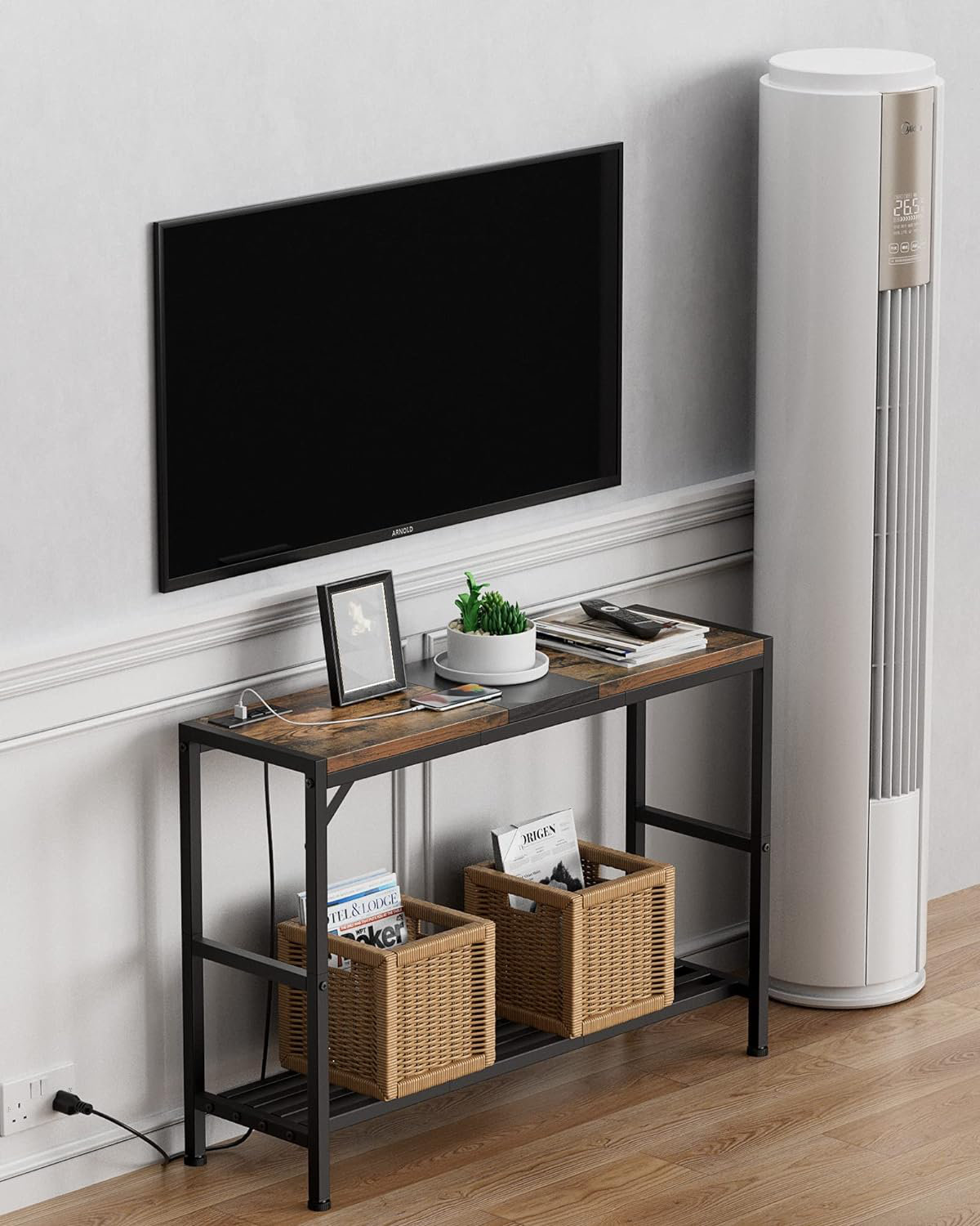 17 Stories Console avec canapé et prise de courant, table d'entrée de ...