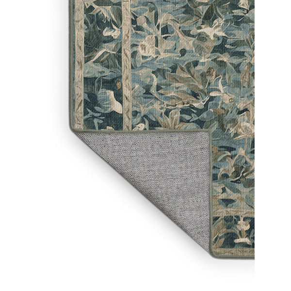 Bungalow Rose Machine Washable Green Area Rug | Wayfair