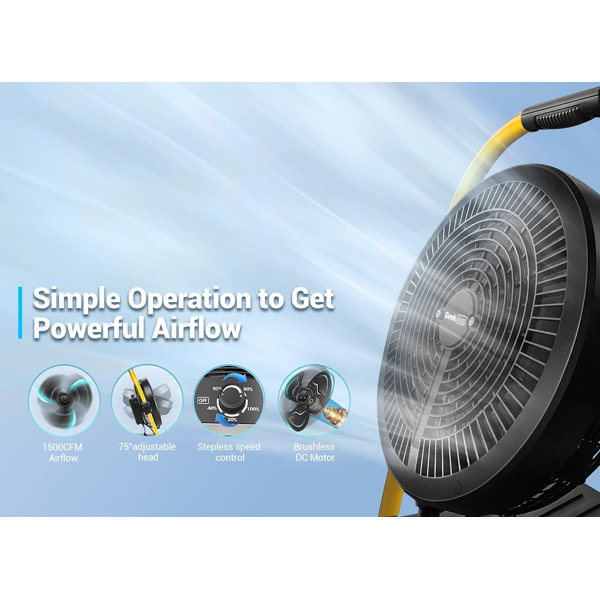 CG INTERNATIONAL TRADING Battery Operated 29.5" Box Fan | Wayfair