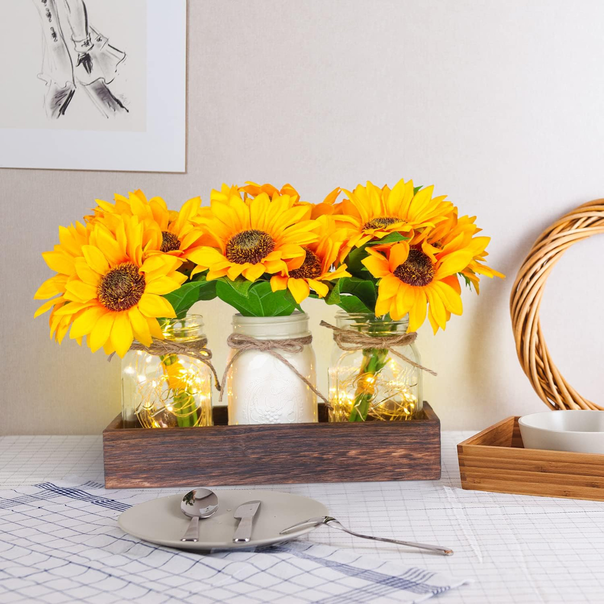 sunflower table centrepieces