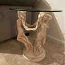 Astoria Grand Beldin Glass Top Figurine End Table & Reviews | Wayfair