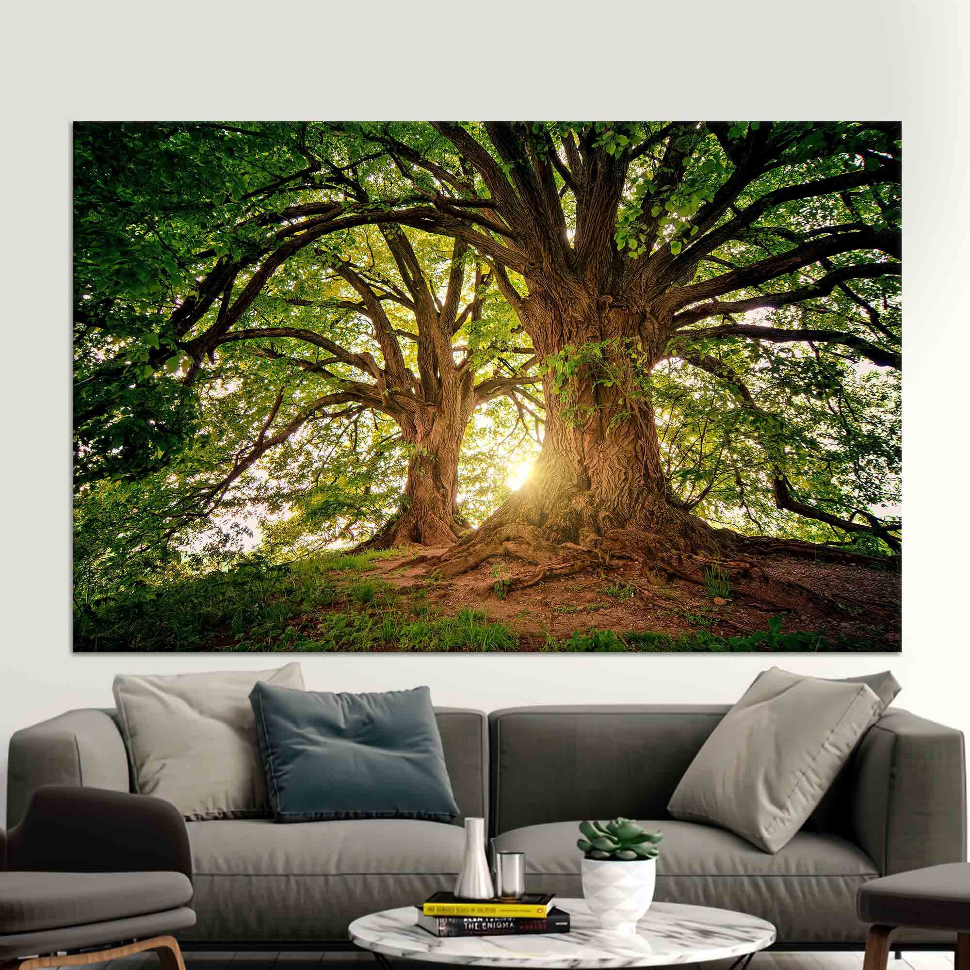 tranquil trees wall art