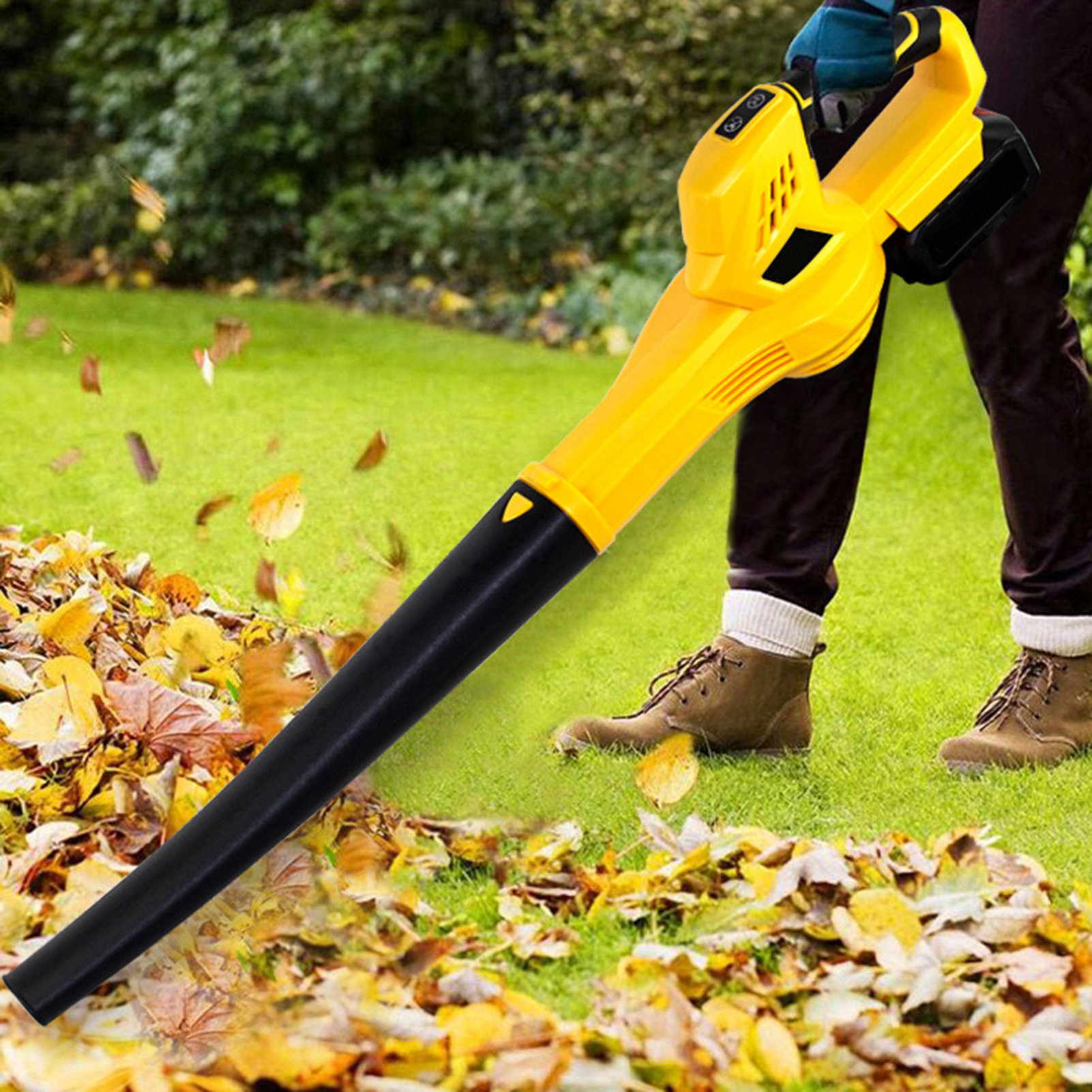 Brayden Studio Cordless Electric Leaf Blower Powerful Motor High Speed ...