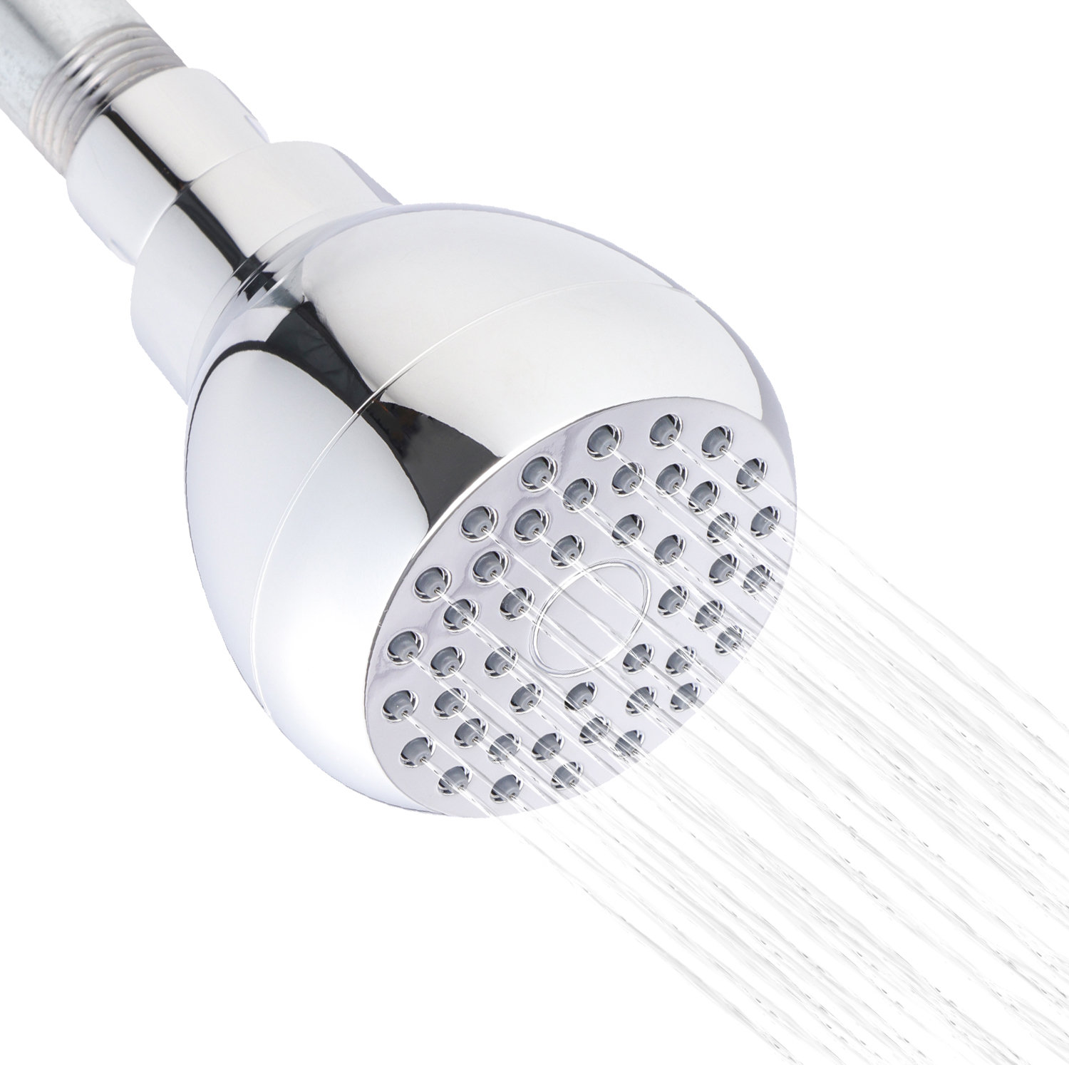 Supply Giant Single Function Shower Head Chrome Fixed Showerhead, | Wayfair