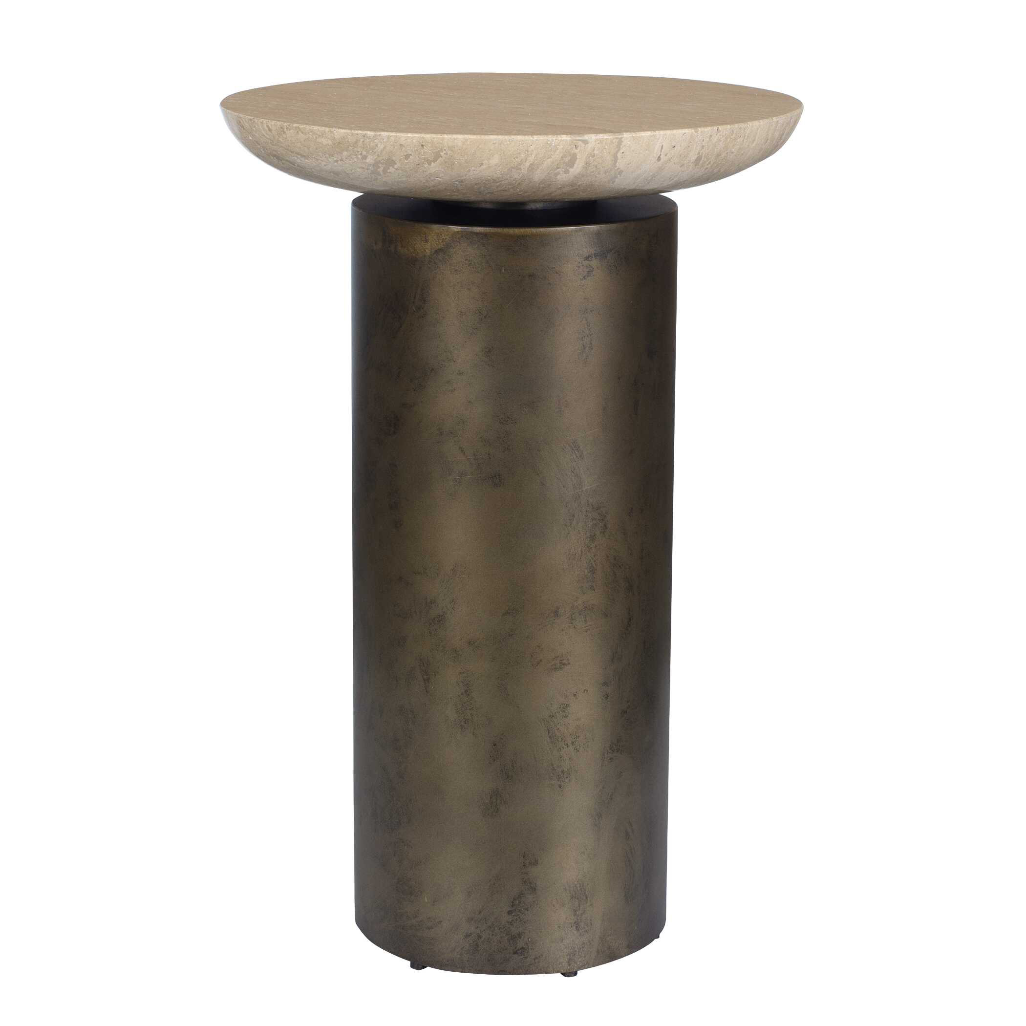 Uttermost Oslo Brass Outdoor Accent Table | Perigold