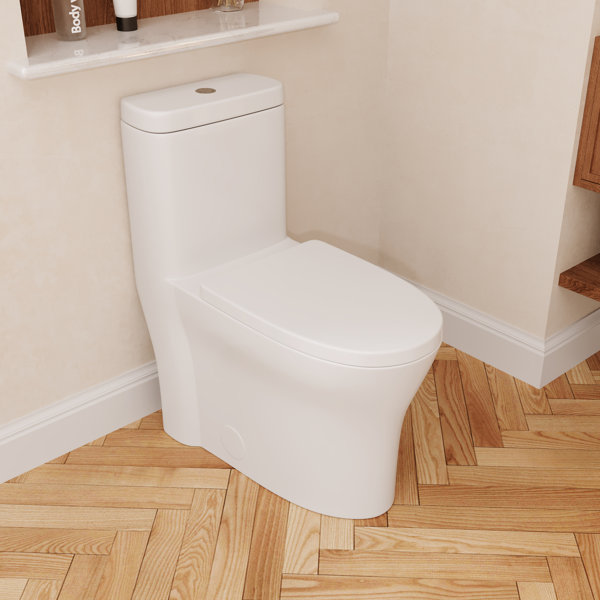 DeerValley One Piece Toilet Modern Toilet, Fully Skirted Dual Flush ...