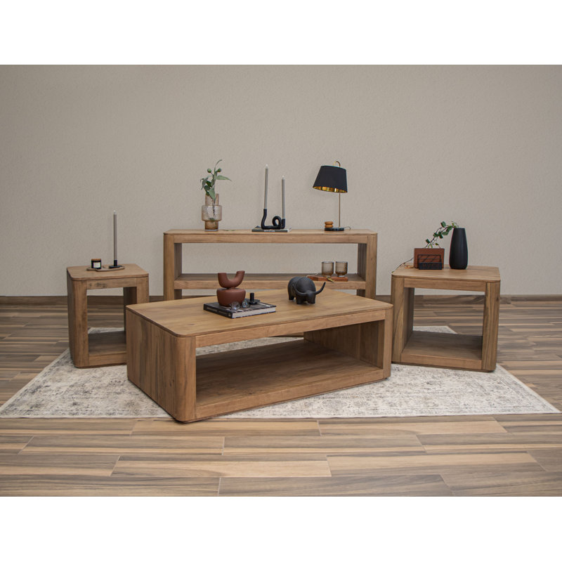Birch Lane™ Mccarthy Solid Wood Floor Shelf End Table | Wayfair