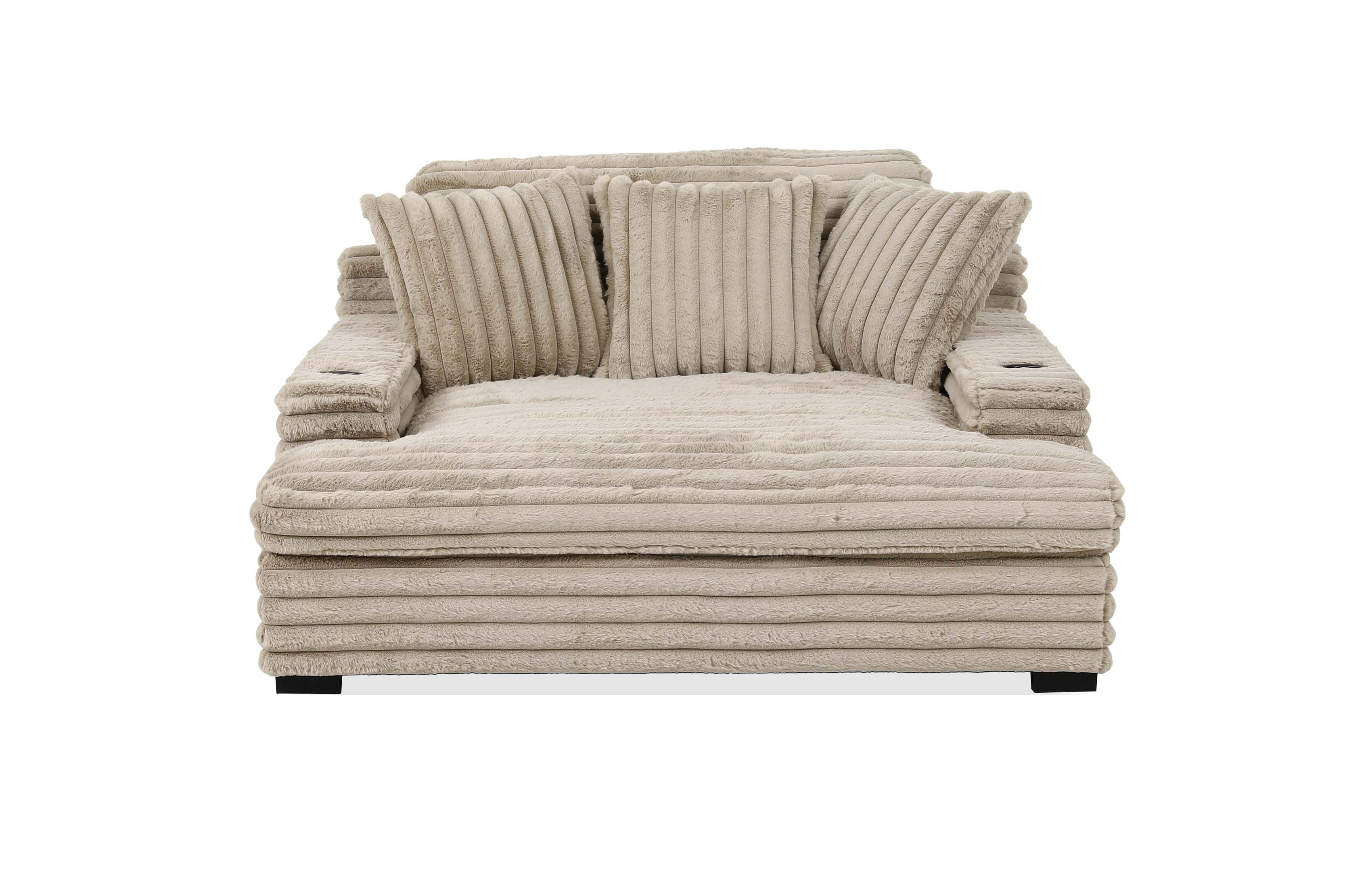 Hokku Designs Man Wah Presley Corduroy Chaise Armchair | Wayfair