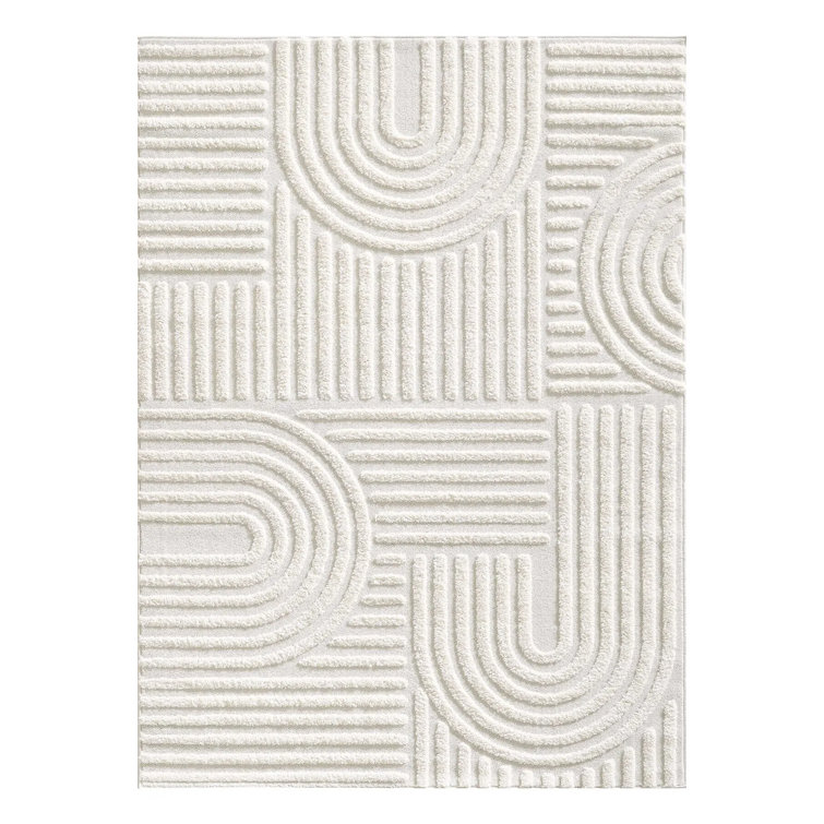 Ivy Bronx Jenell White Area Rug - Wayfair Canada