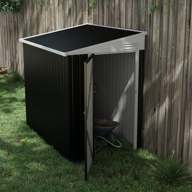 Outsunny Metal Lean-to Storage Shed & Reviews | Wayfair