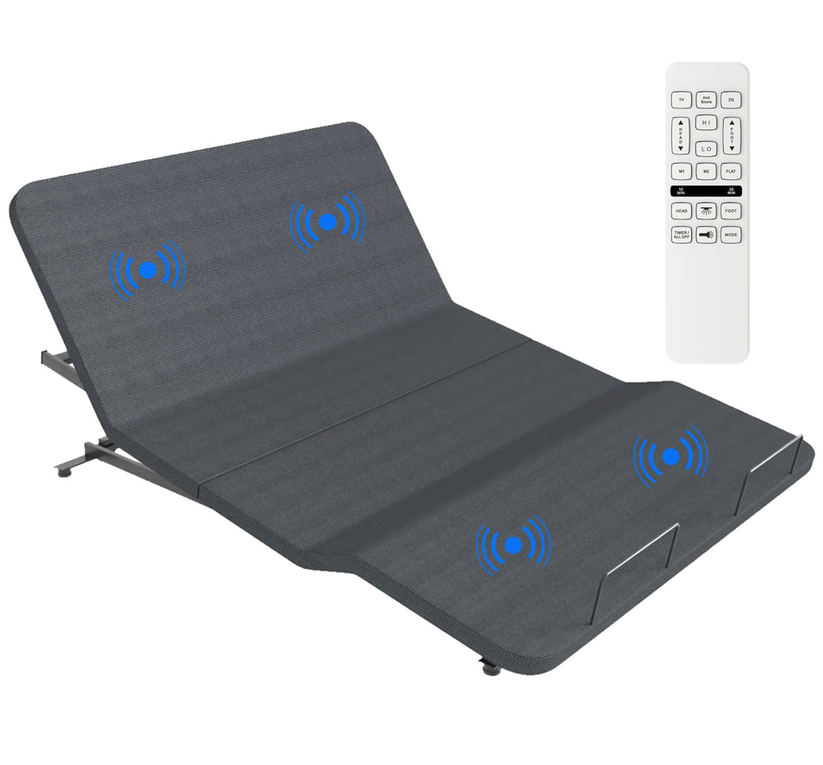 Boyd Sleep Full Body Incline Adjustable Bed Frame, Side Sleeper Zero ...