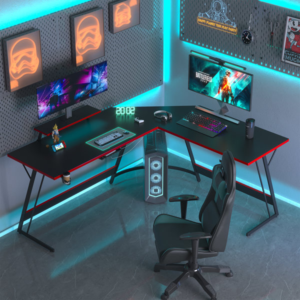 Blue Elephant L-Shaped Metal Base Computer Desk & Reviews | Wayfair.co.uk