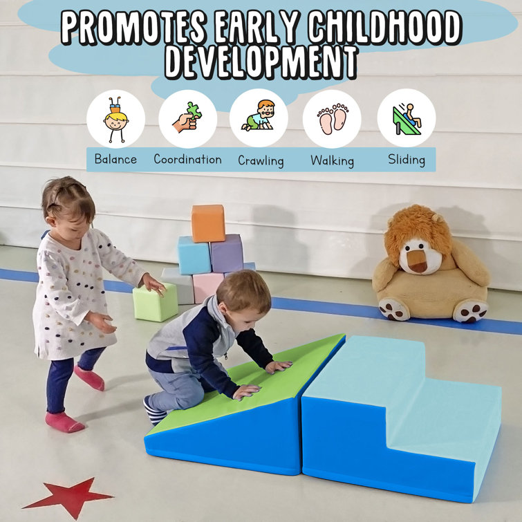 BriteTools Ensemble d'escaliers et rampes d'escalade et de glissade en ...