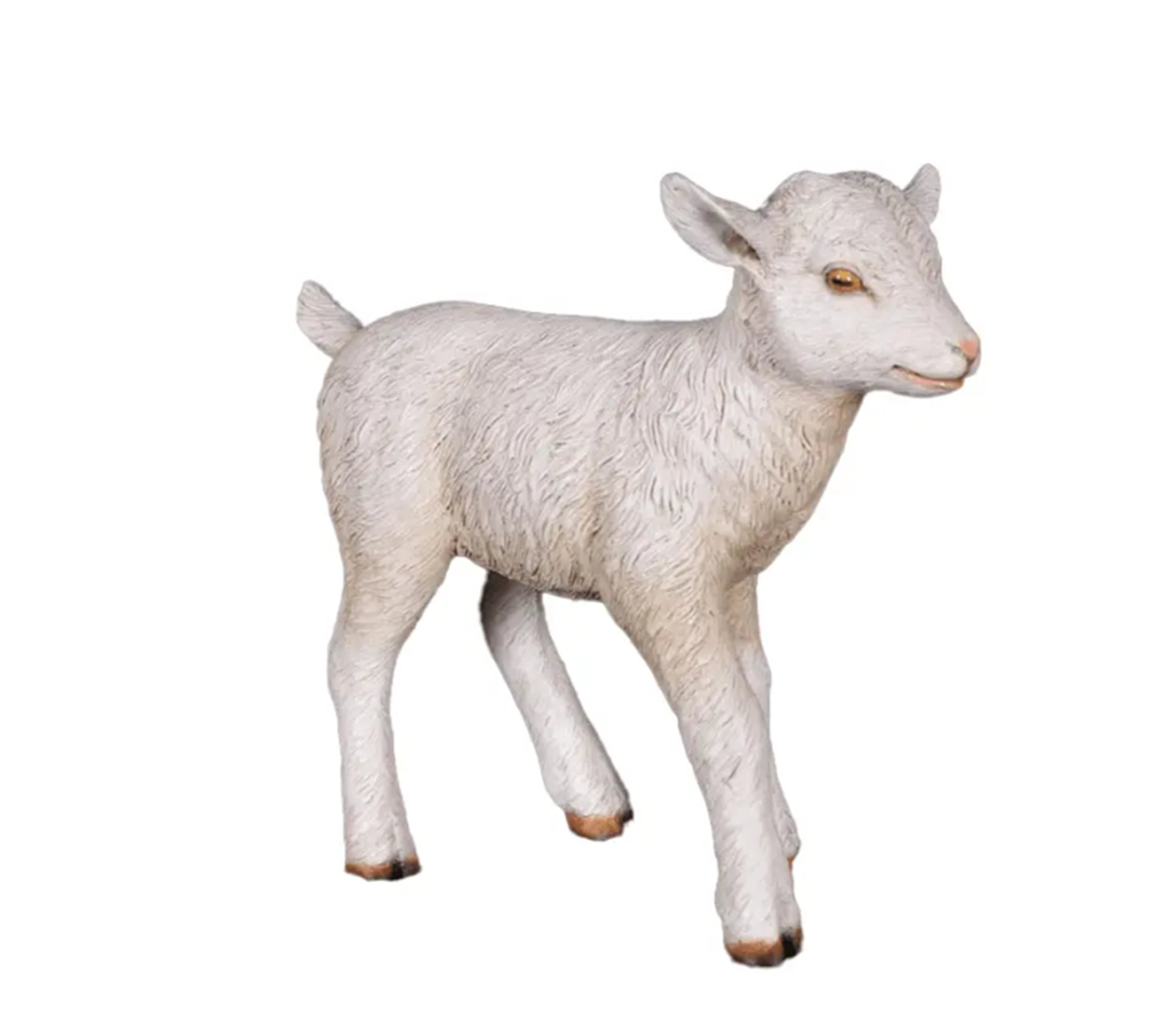Rosalind Wheeler Caleena Baby Goat Life Size Statue | Wayfair