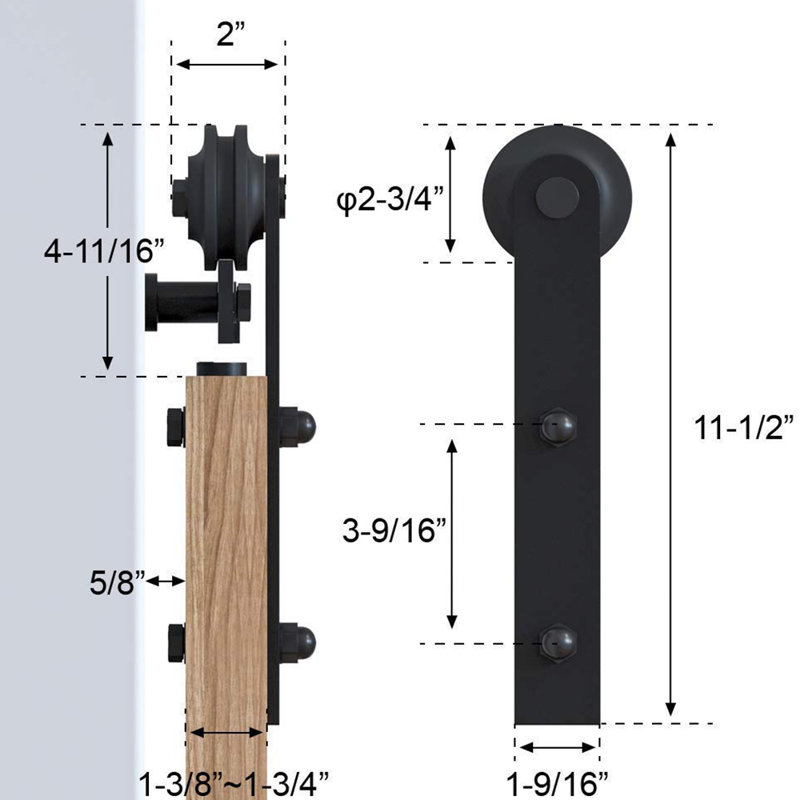 Lazio Sliding I Shape Hangers Roller | Wayfair