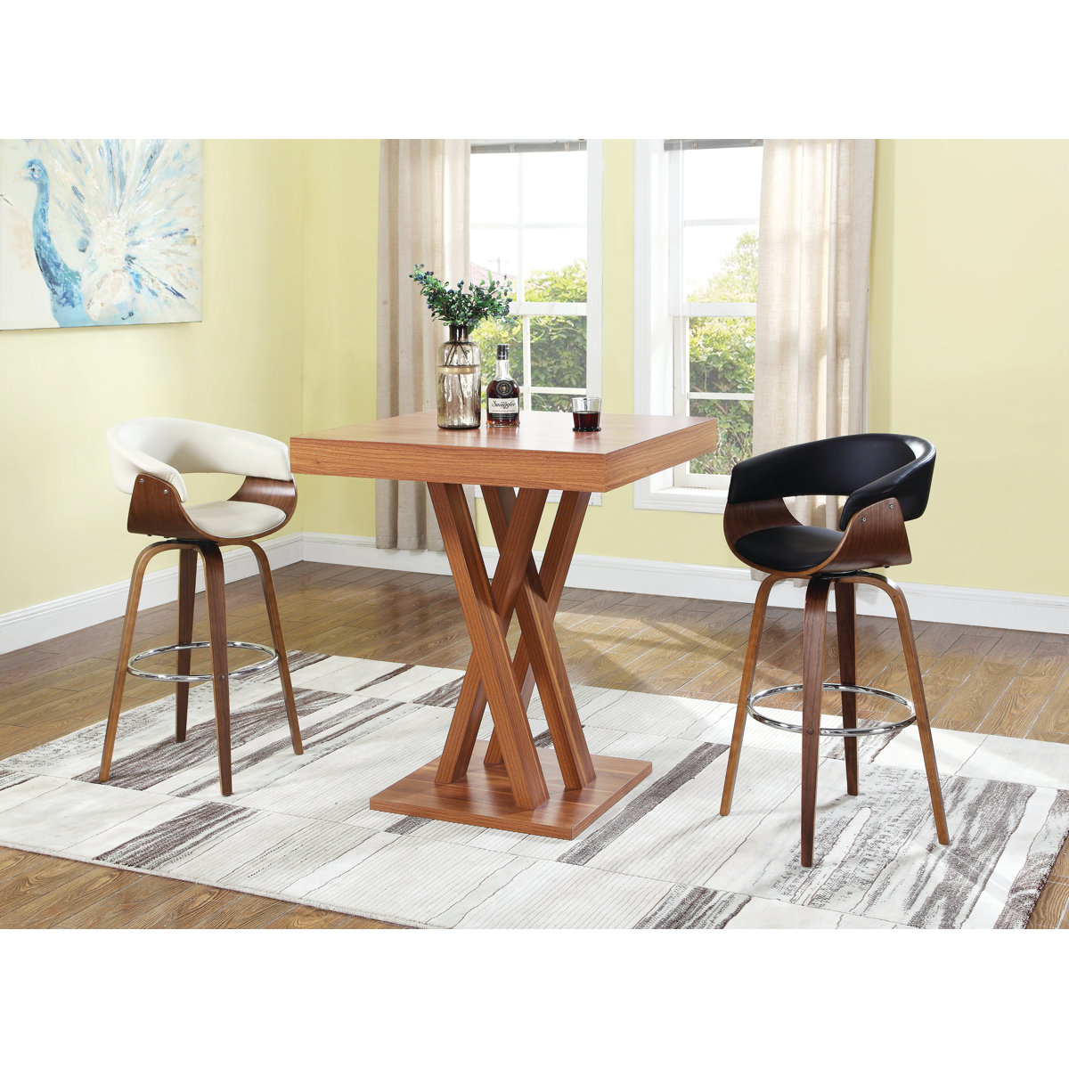 Corrigan Studio® Oona Swivel 29.5" Bar Stool | Wayfair