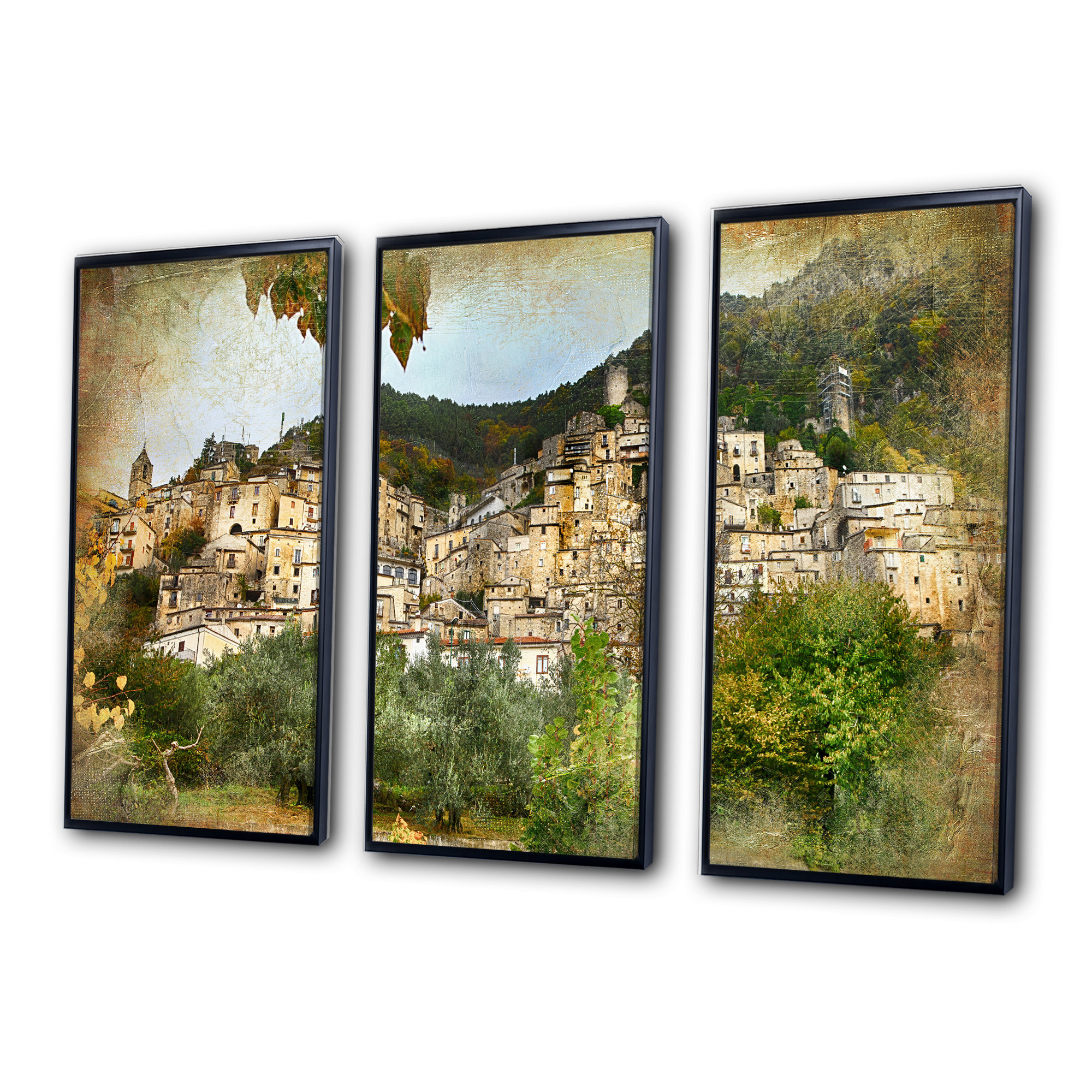 Latitude Run® Old Italian Villages - 3 Piece Floater Frame Photograph ...