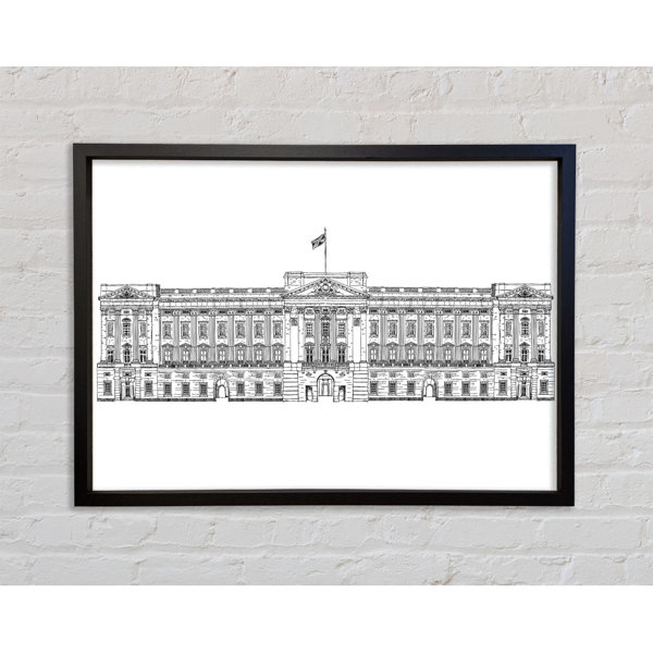 Bright Star Buckingham Palace Drawing - Single Picture Frame Art Prints ...