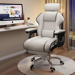 Inbox Zero SAETZONE Office Chair With Adjustable Tilt Angle And Arms ...