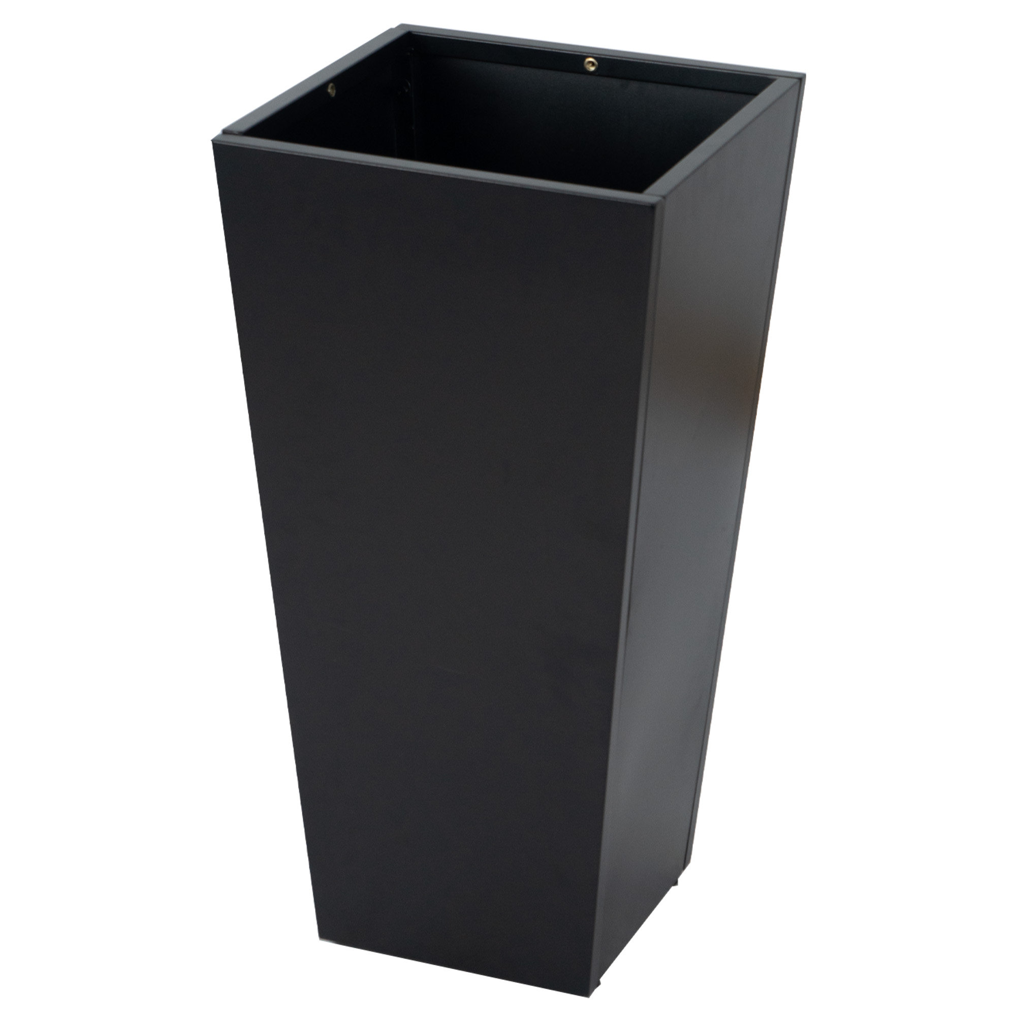 Ivy Bronx Tall Taper Black Metal Planter Flower Plant Pot Indoor ...