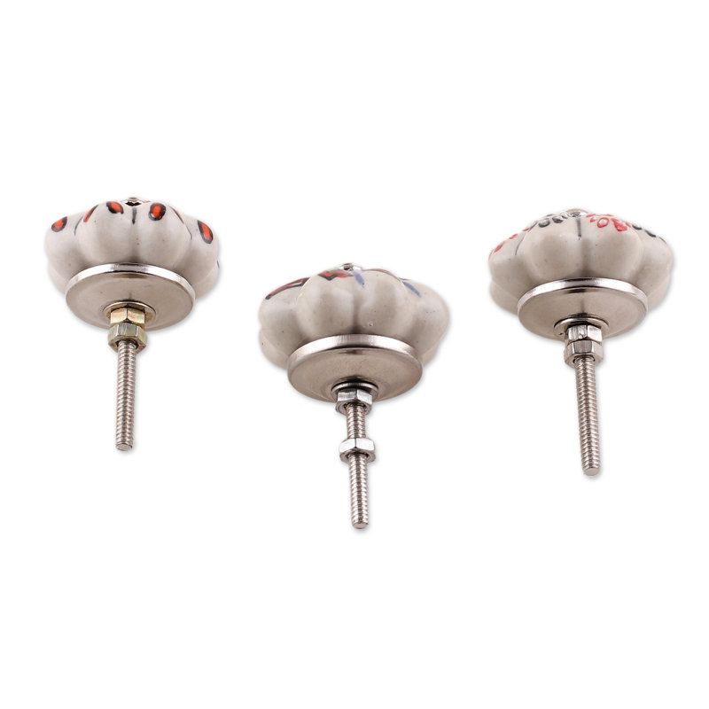 Novica Handmade Palatial Spring Ceramic Knobs | Wayfair