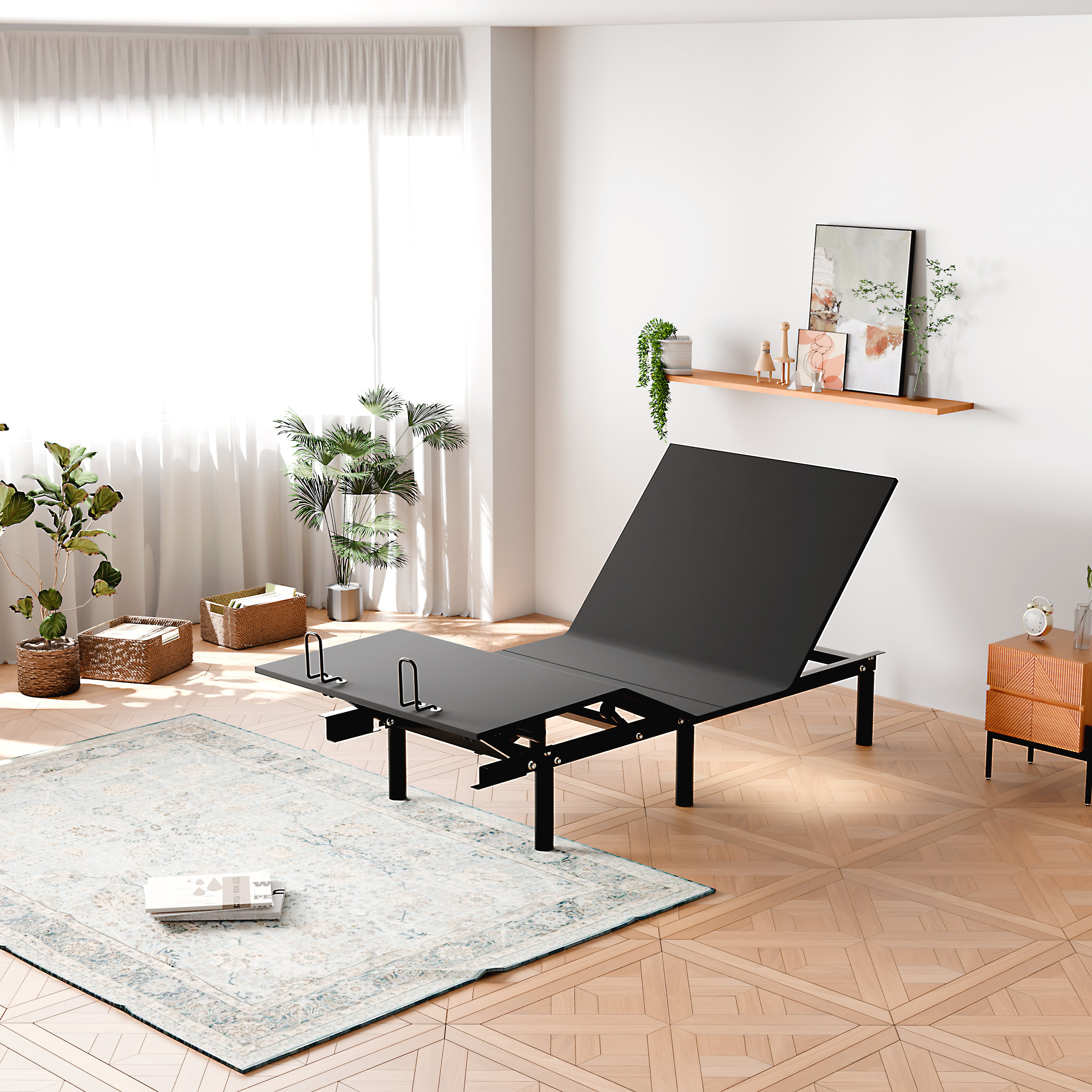 Alwyn Home Adjustable Folding Bed Queen Size does not include mattress ...