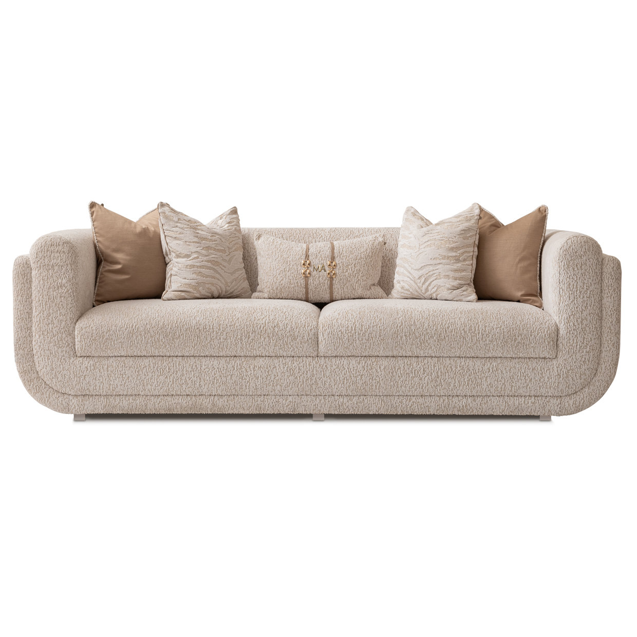 Michael Amini Savannah Breeze Mansion Sofa - Cashmere/Bright Gold | Wayfair