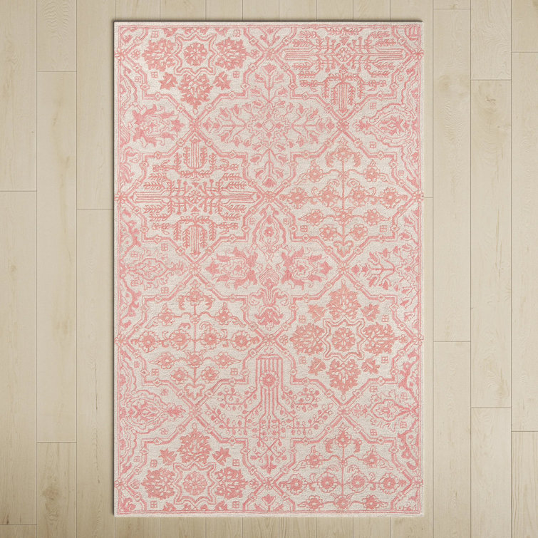 Birch Lane™ Cece Wool Floral Rug & Reviews | Wayfair