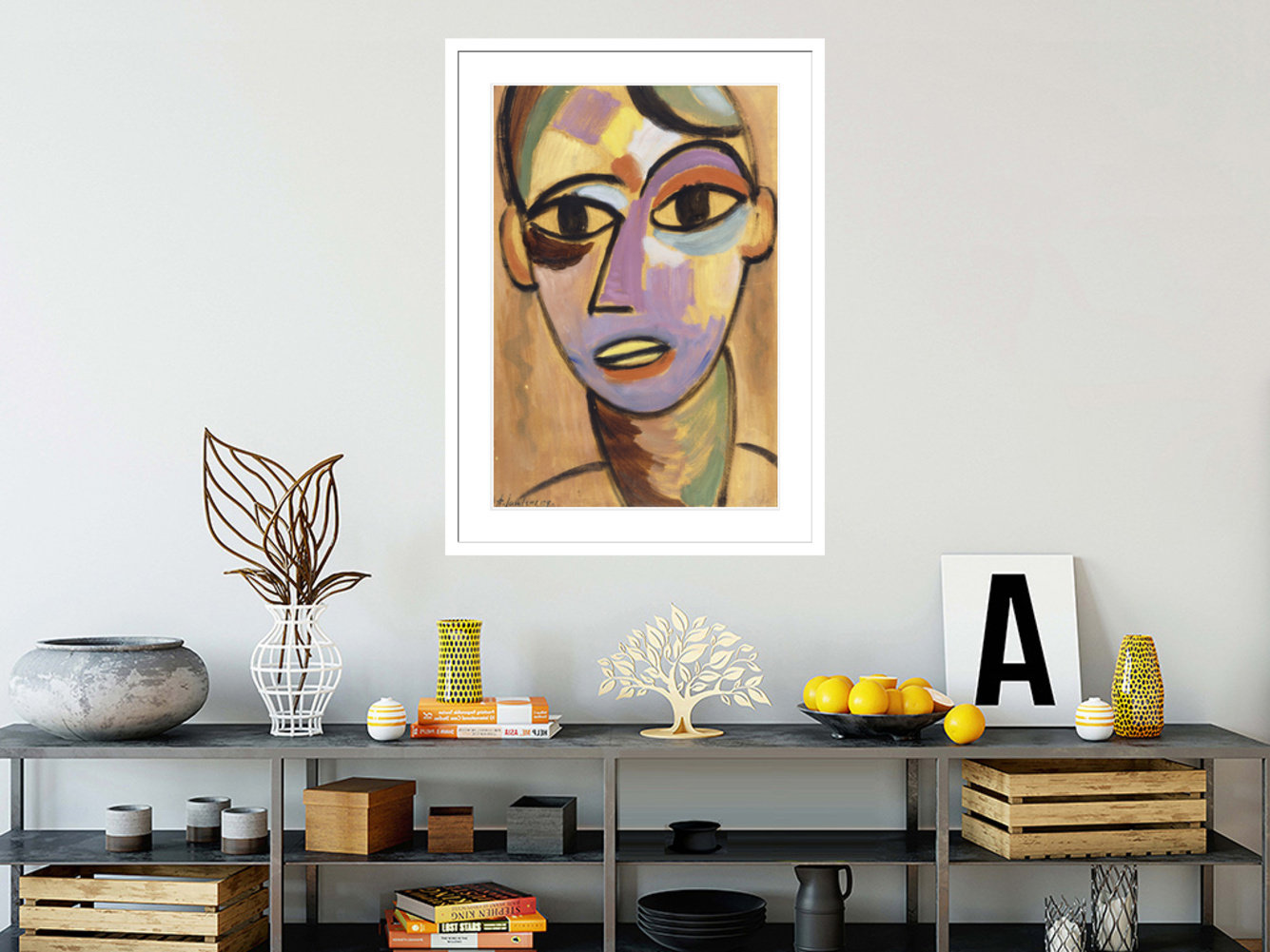 Wildon Home® Mysticher Kopf: Jungling I by Alexei Jawlensky - Framed ...