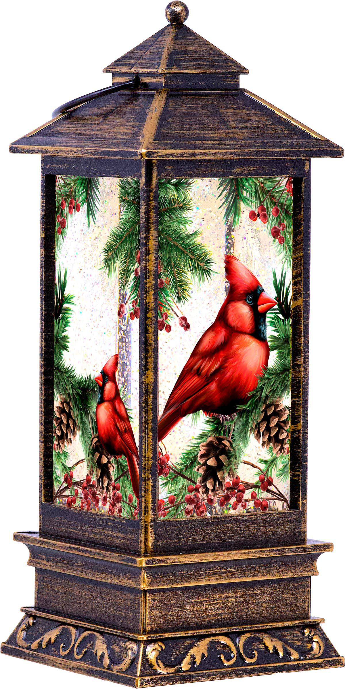 The Holiday Aisle® Cardinal Glitter Lantern - Wayfair Canada