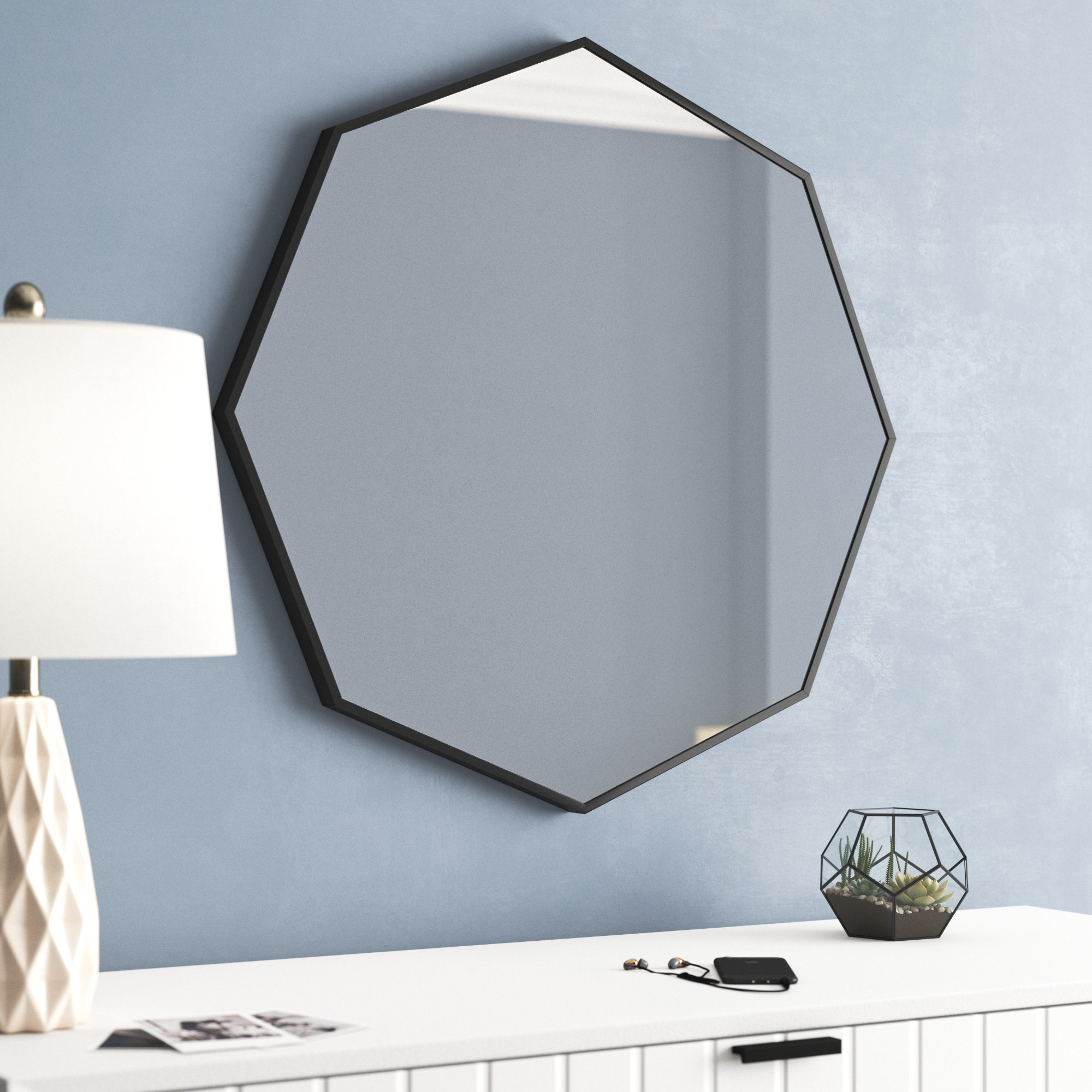 Wade Logan Cloverly Modern & Contemporary Accent Mirror & Reviews ...