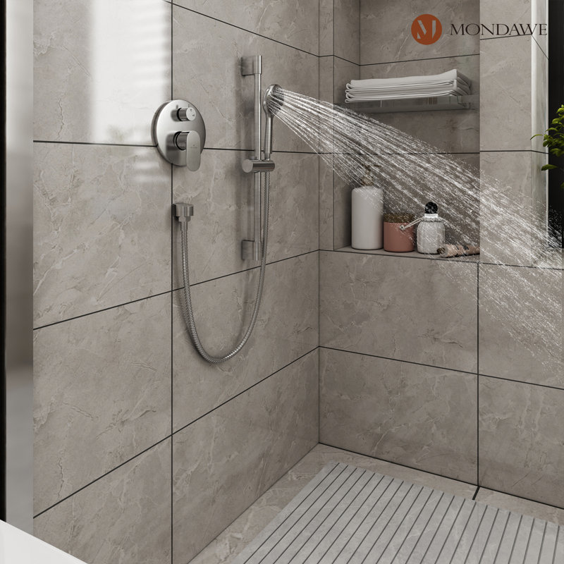 mondawe Calliope Wall Mounted 2-Function Retro Pressure-Balanced Shower ...