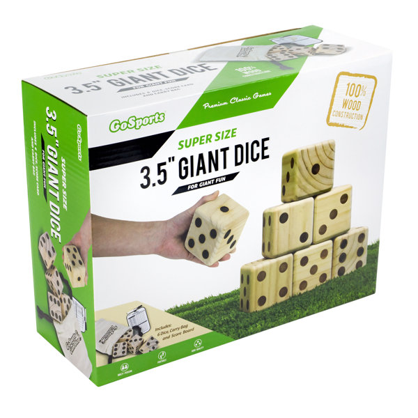 GoSports Giant Dice Set with Carrying Case & Reviews | Wayfair