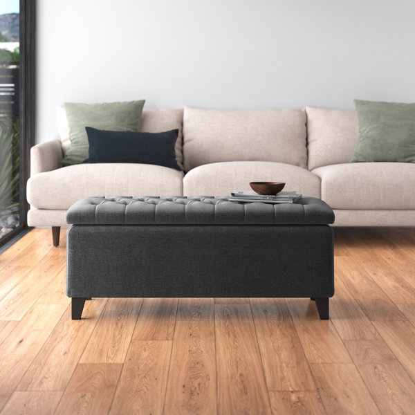 Three Posts™ Banc de rangement à plateau rembourré Orviston & Reviews ...