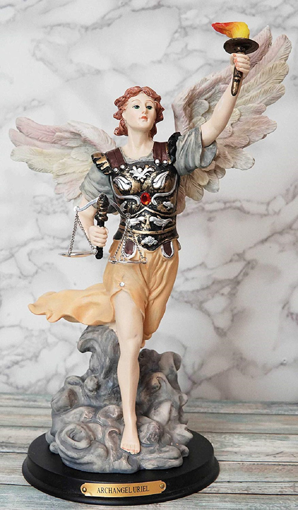Winston Porter Guntram Saint Uriel the Fire of God Figurine | Wayfair